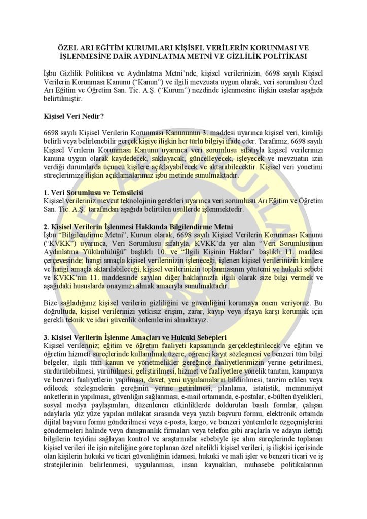 KVKK Aydınlatma Metni - Petek Kız Öğrenci Yurdu | Arım Balım Peteğim ... KVKK Aydınlatma Metni - Petek Kız Öğrenci Yurdu | Arım Balım Peteğim ...